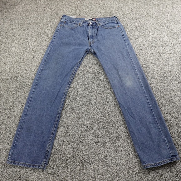 Levi's | Jeans | Levis Jeans Mens 34x32 Dark Blue Denim Pants 55 ...